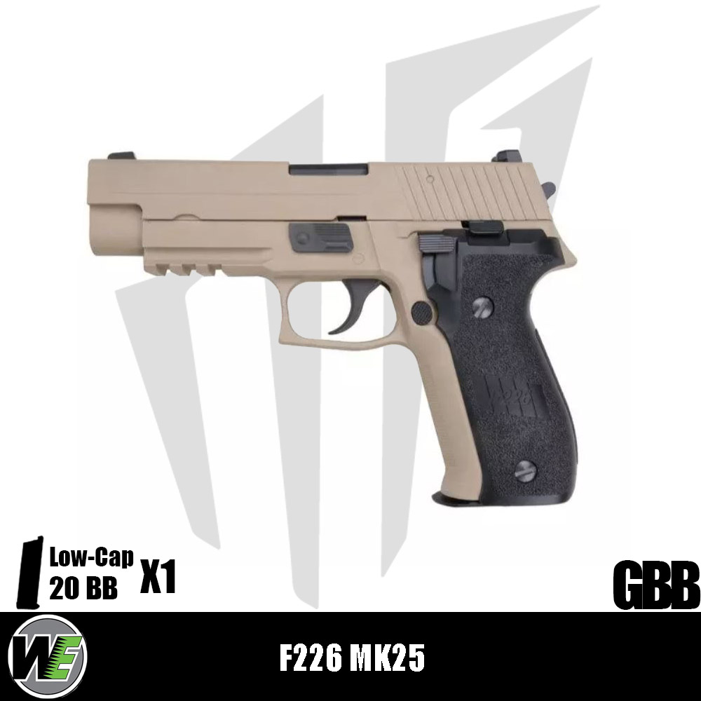 WE F226 MK25 Airsoft Tabanca – Tan - Armorion.com