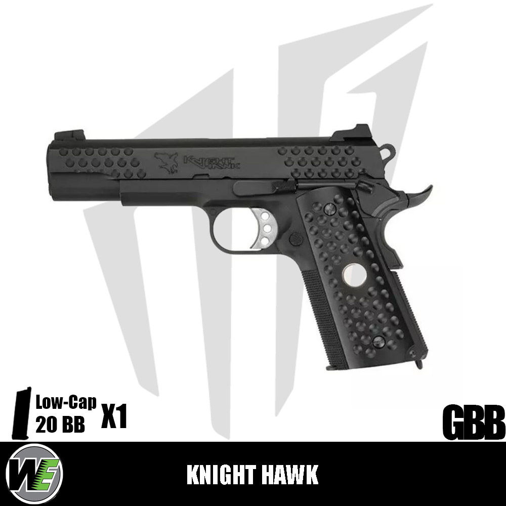 WE Knight Hawk 1911 Airsoft Tabanca – Siyah - Armorion.com