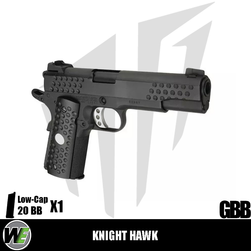 WE Knight Hawk 1911 Airsoft Tabanca – Siyah - Armorion.com