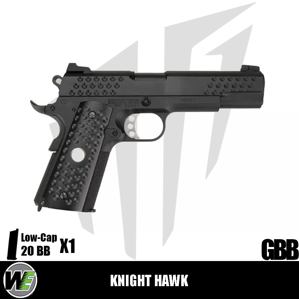 WE Knight Hawk 1911 Airsoft Tabanca – Siyah - Armorion.com