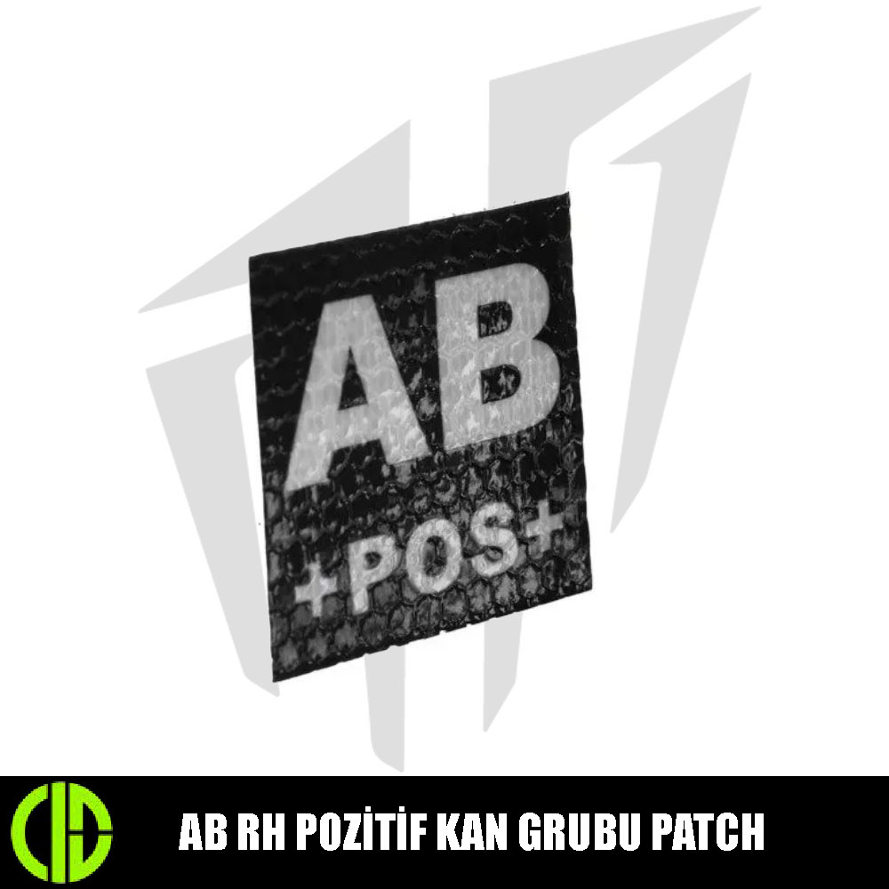 Combat-ID AB Rh Pozitif Kan Grubu IR Patch - Armorion.com