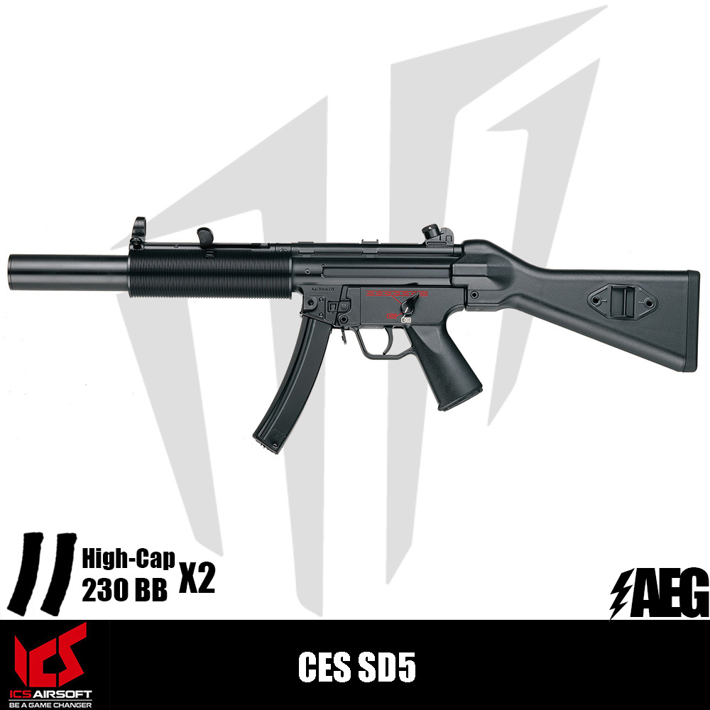 ICS Airsoft CES SD5 Airsoft Tüfeği – Siyah - Armorion.com