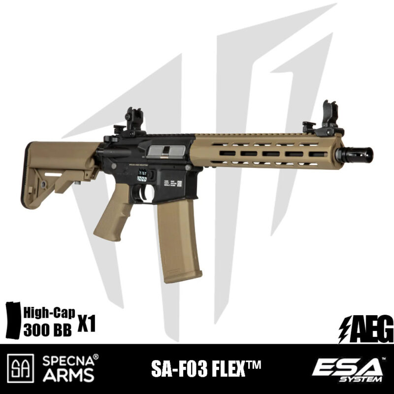 Specna Arms SA-F03 FLEX™ Airsoft Tüfeği – Yarım Tan - Armorion.com