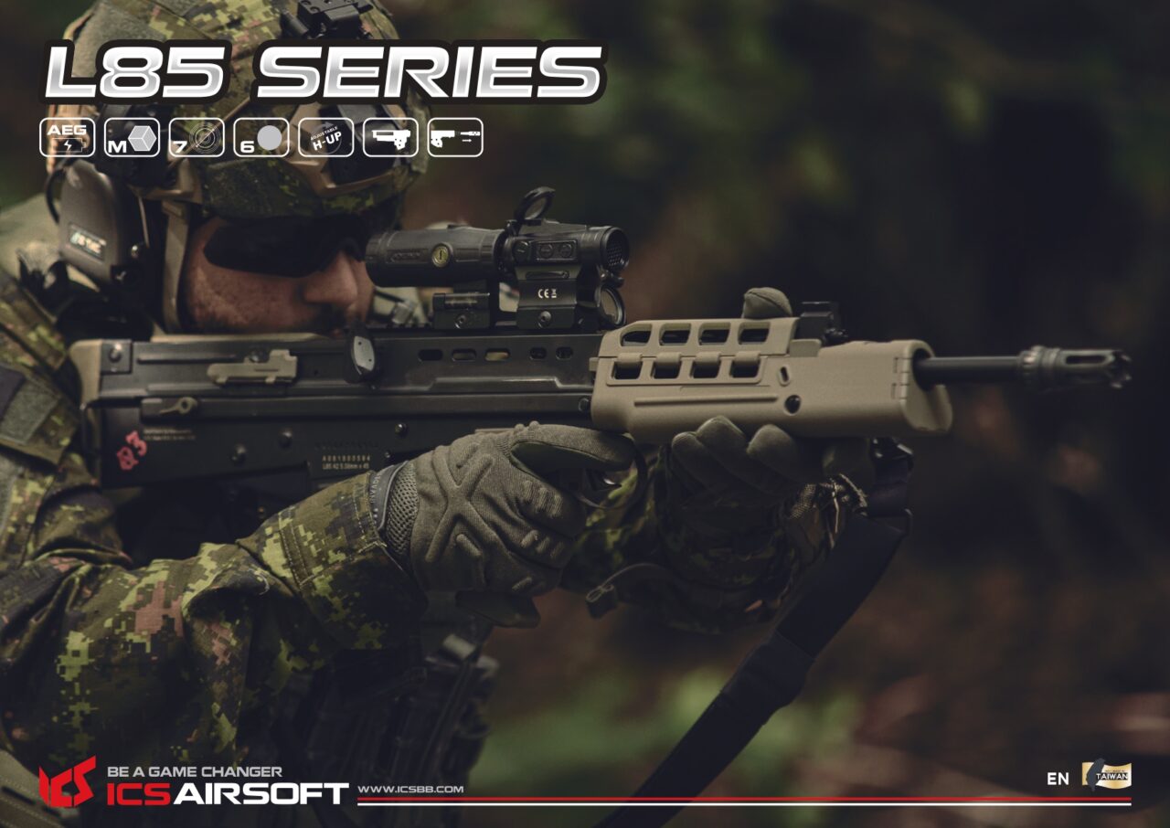 ICS Airsoft L85 A2 Airsoft Tüfeği – Yeşil-Siyah - Armorion.com