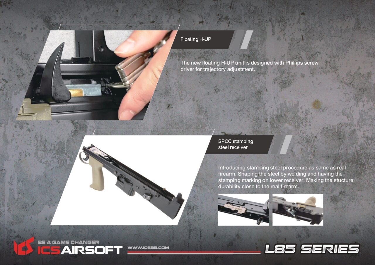 ICS Airsoft L85 A2 Airsoft Tüfeği – Yeşil-Siyah - Armorion.com