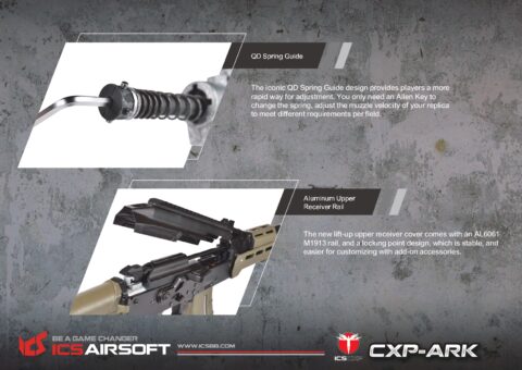 ICS Airsoft CXP-ARK S3 Airsoft Tüfeği – Yarım Yeşil - Armorion.com
