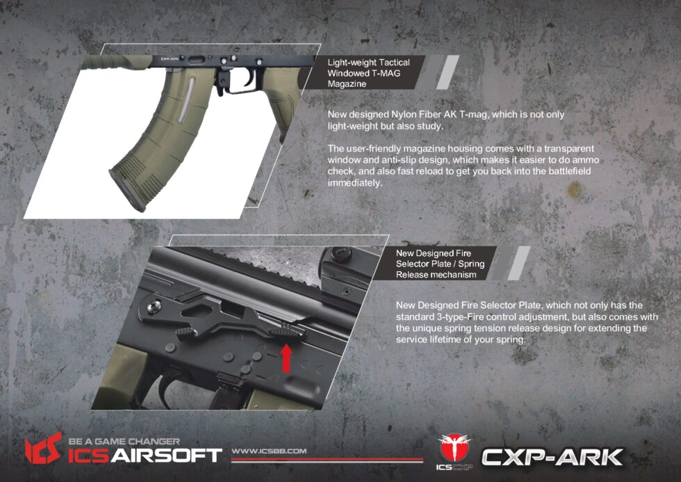 ICS Airsoft CXP-ARK Airsoft Tüfeği – Yarım Yeşil - Armorion.com