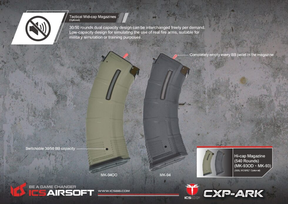 ICS Airsoft CXP-ARK Airsoft Tüfeği – Yarım Yeşil - Armorion.com