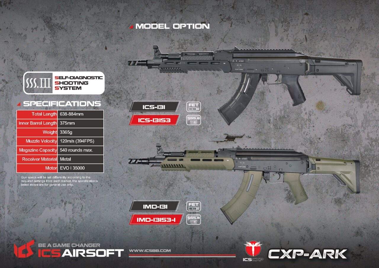 ICS Airsoft CXP-ARK Airsoft Tüfeği – Yarım Yeşil - Armorion.com