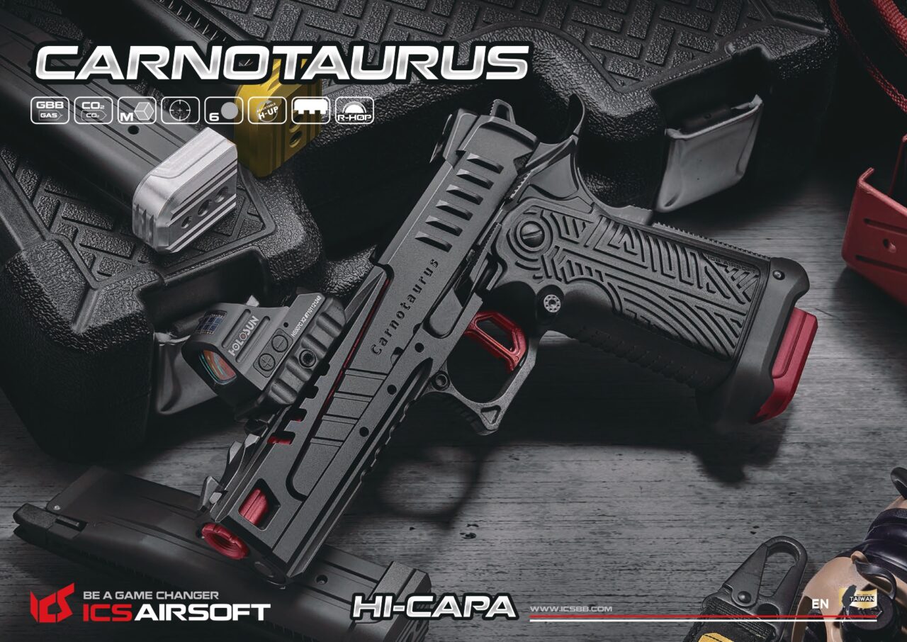 ICS Airsoft Hi-Capa Carnotaurus Airsoft Tabanca – Siyah - Armorion.com