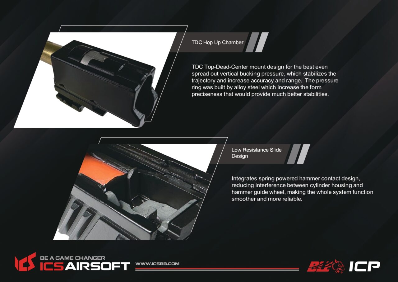 ICS Airsoft BLE-ICP Airsoft Tabanca – Siyah - Armorion.com