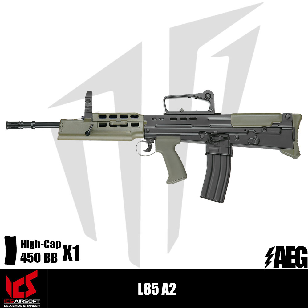 ICS Airsoft L85 A2 Airsoft Tüfeği – Yeşil-Siyah - Armorion.com