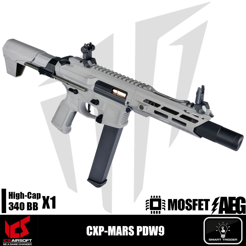 ICS Airsoft CXP-MARS PDW9 Airsoft Tüfeği – Urban Gri - Armorion.com