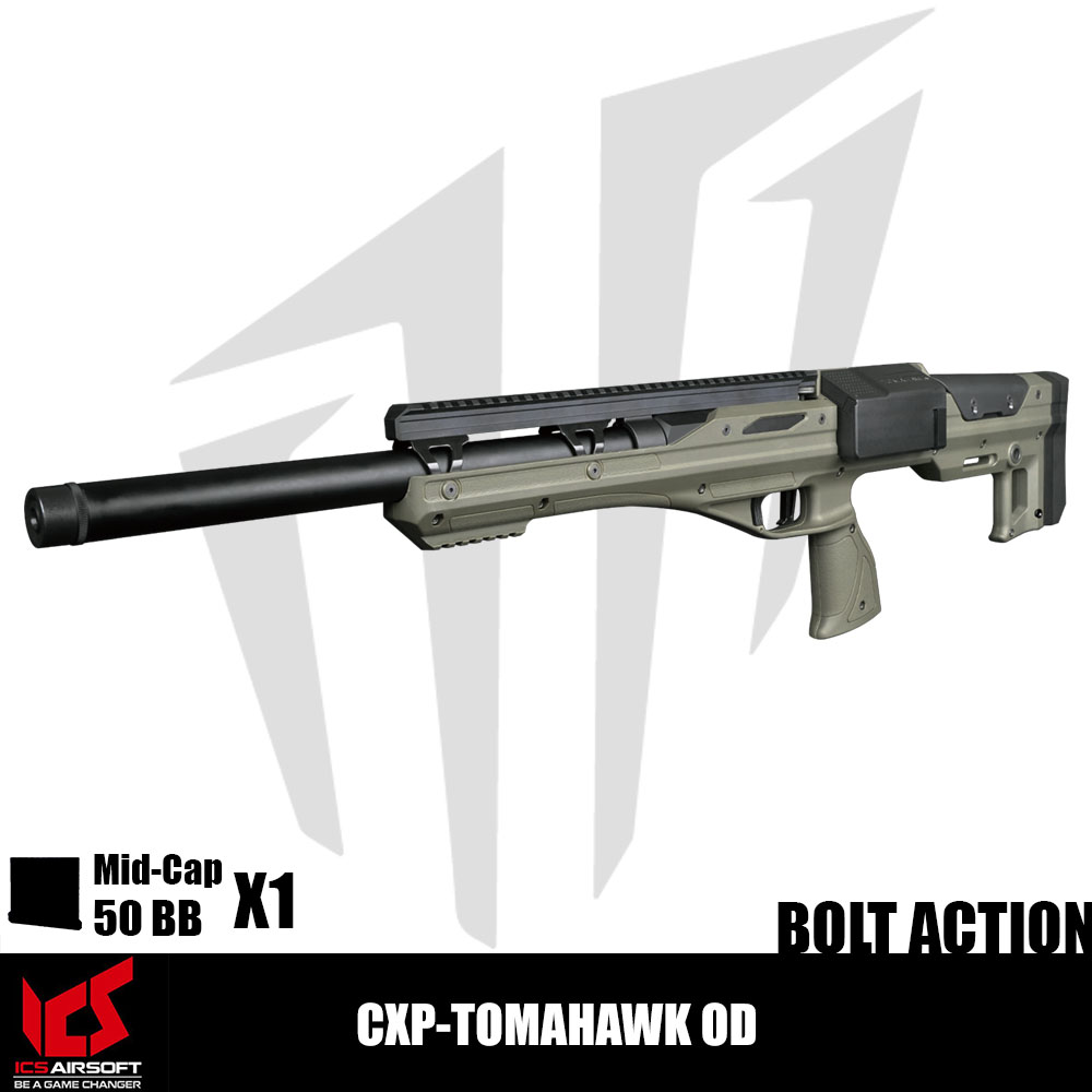 ICS Airsoft CXP-TOMAHAWK OD Airsoft Tüfeği – Yeşil - Armorion.com