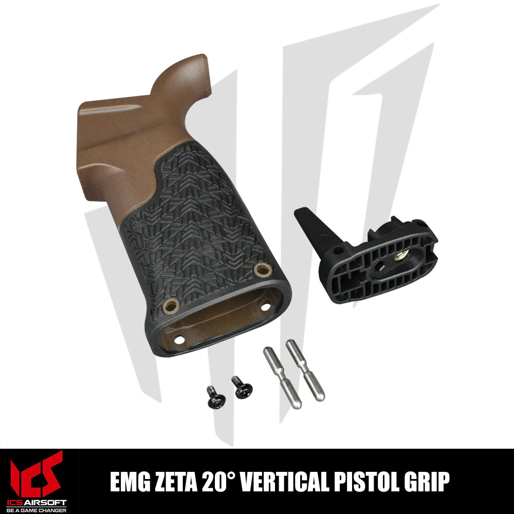 ICS Airsoft EMG ZETA 20° Vertical Pistol Grip – Coyote - Armorion.com
